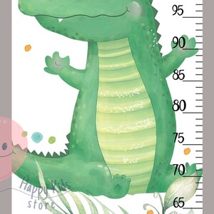 DIGITAL Height Chart Crocodile Alligator Baby Growth Chart | Etsy