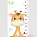 Height Chart Baby Giraffe Growth Chart Safari Animals Nursery - Etsy