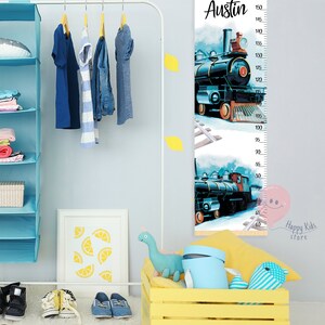 Train Height Chart Locomotive Growth Chart Train Kid Gift Shower or ...