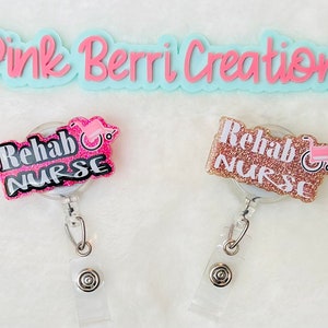 Rehab Custom Badge Reel. Medical Gift, Nursing Gift, Medical, Nursing ...
