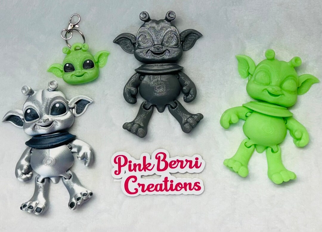 3D Printed Articulated Alien, Sensory Figet Toy Outer Space , Unique ...