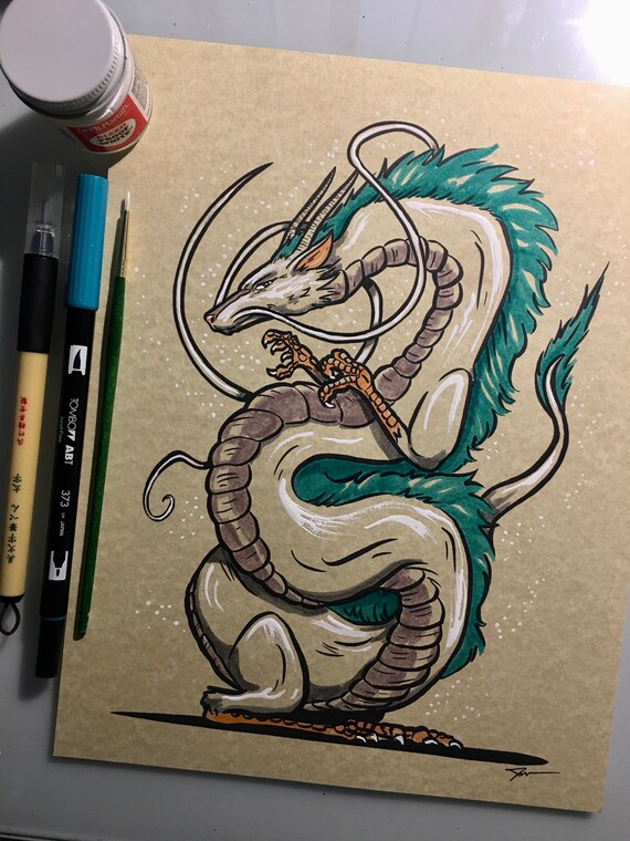 Haku original illustration drawing Pen & Ink Drawing & Illustration ...