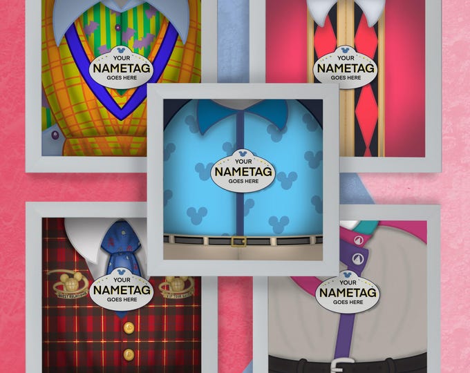 Name Tag Display: Magic Maker Shadow Box - Cast Member Costume Inspired ...