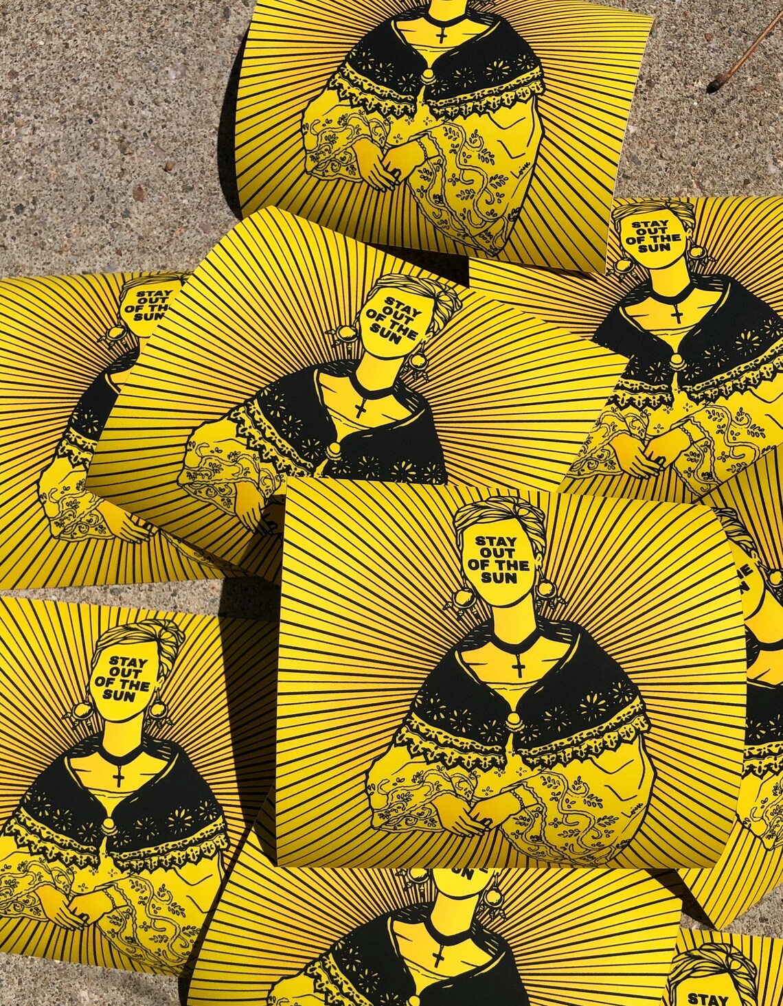 Stay Out of the Sun Vinyl Sticker - Etsy