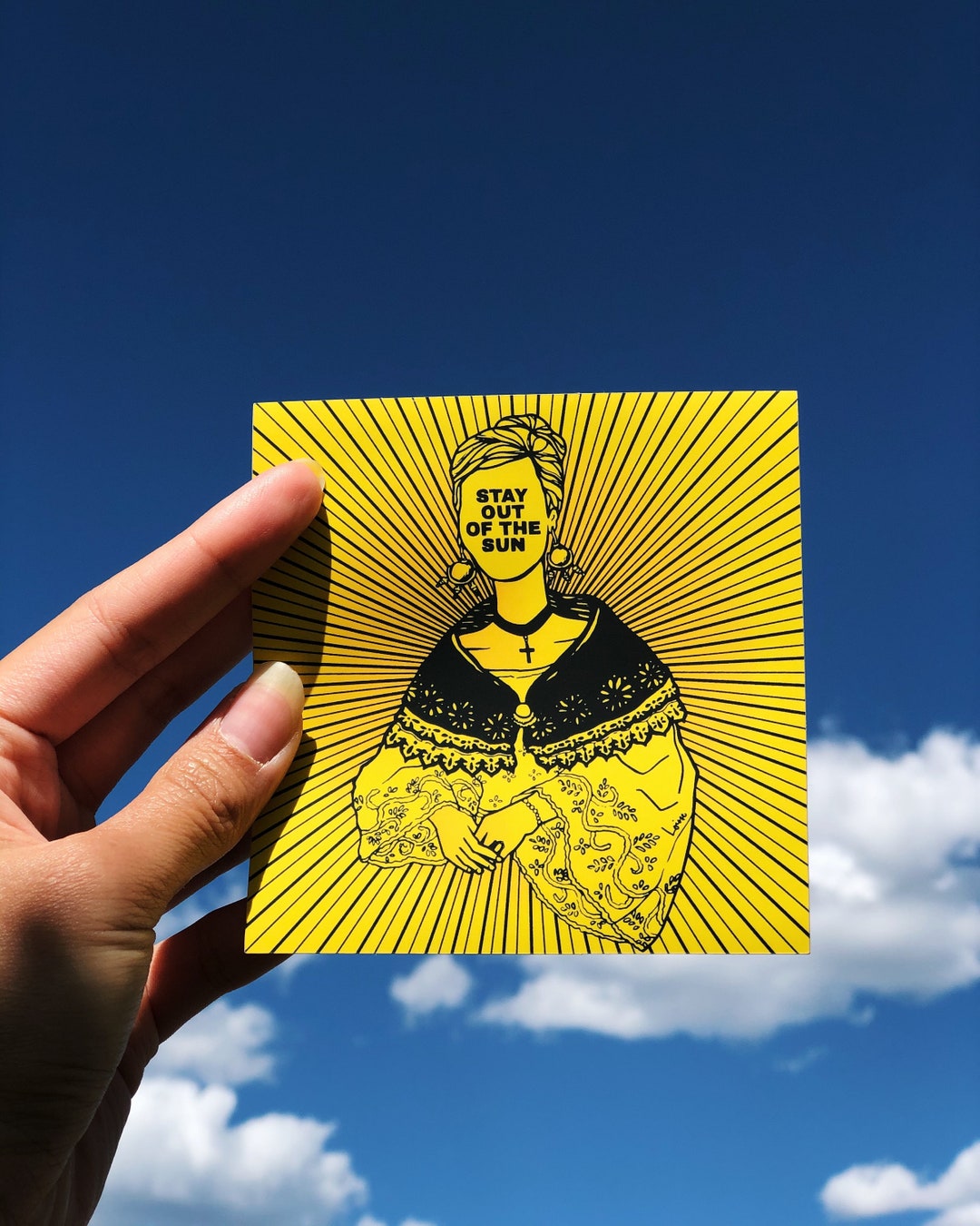 Stay Out of the Sun Vinyl Sticker - Etsy