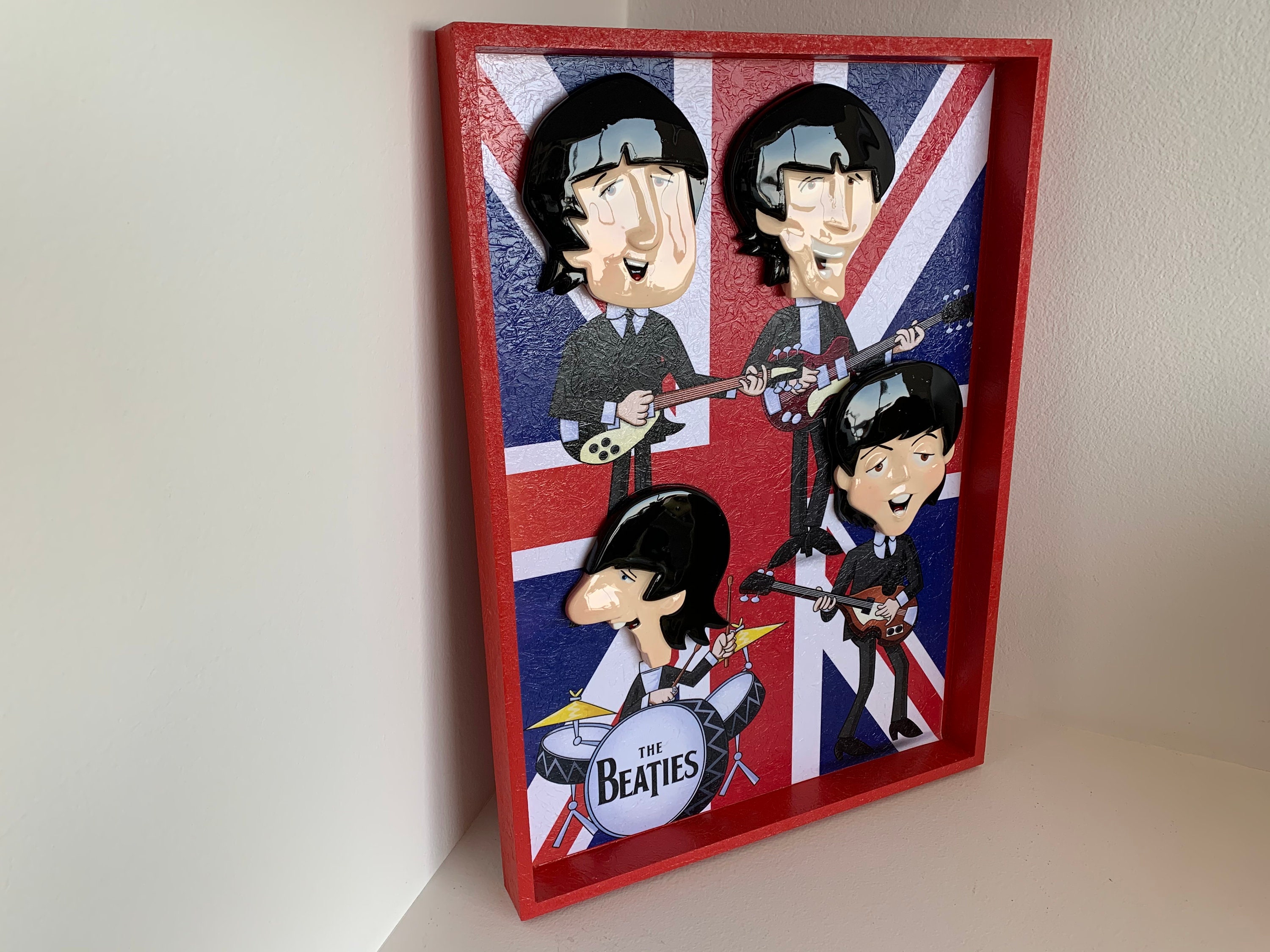Poster Bandera De Los Beatles / Beatles Flag Poster | Etsy