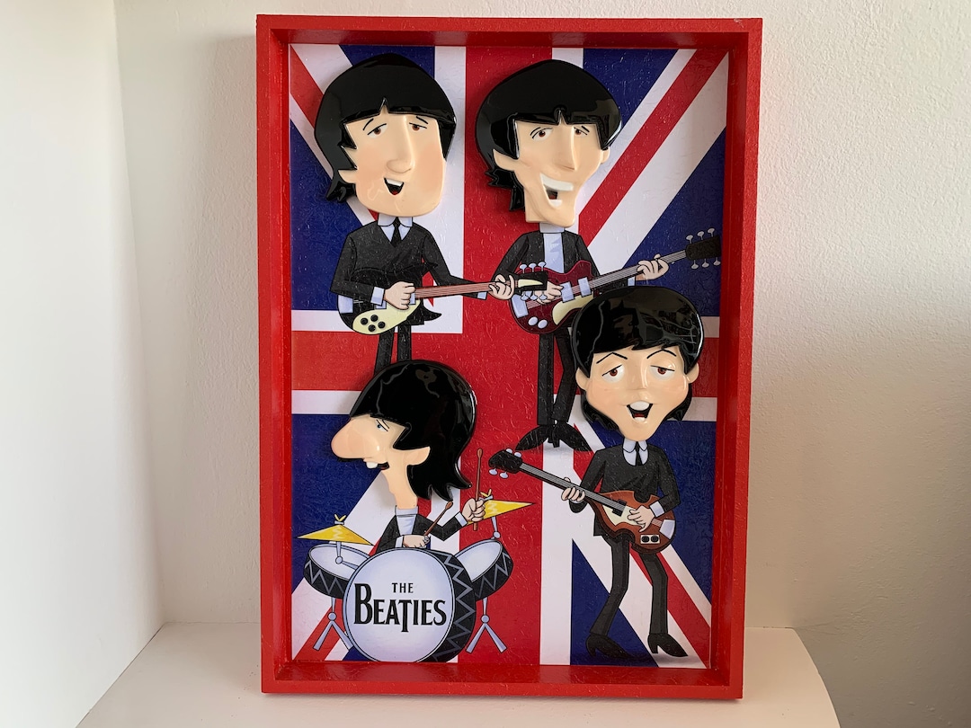 Beatles Flag Poster / Beatles Flag Poster - Etsy