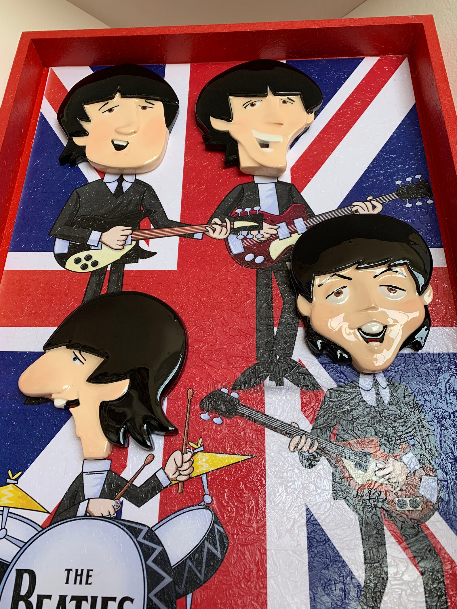 Poster Bandera De Los Beatles / Beatles Flag Poster - Etsy