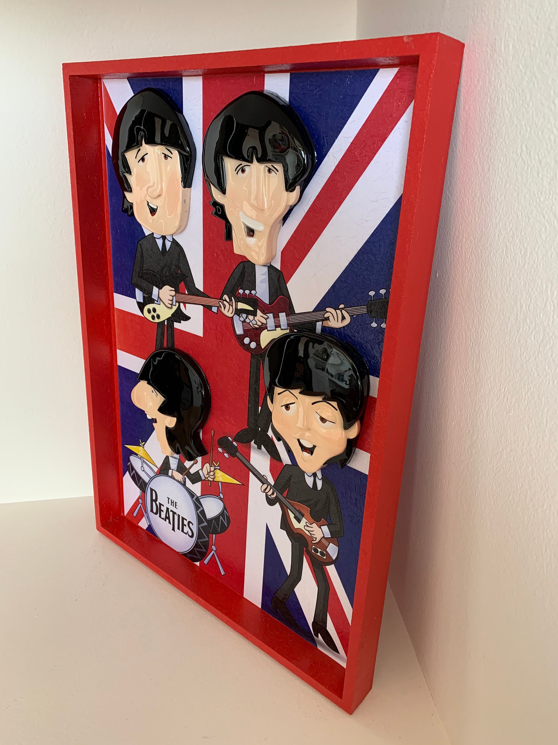 Poster Bandera De Los Beatles / Beatles Flag Poster | Etsy