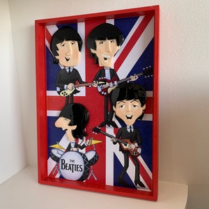 Beatles Flag Poster / Beatles Flag Poster - Etsy