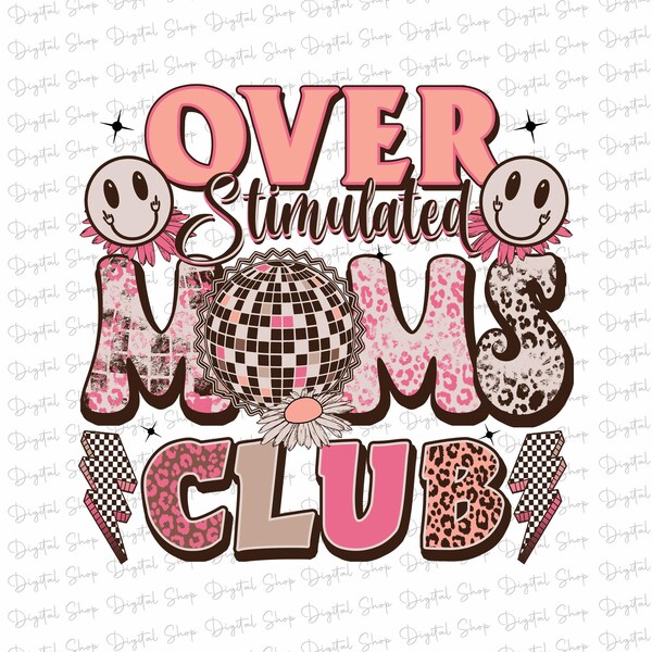 Over Stimulated Mom Png - Etsy