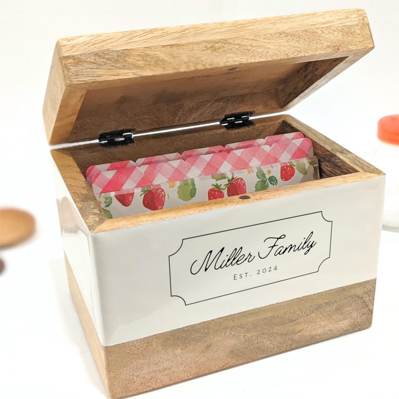 Recipe Box - Etsy