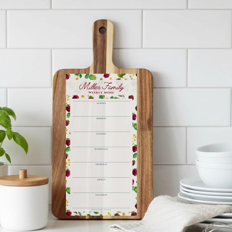 Wood Kids Weekly Planner - Etsy