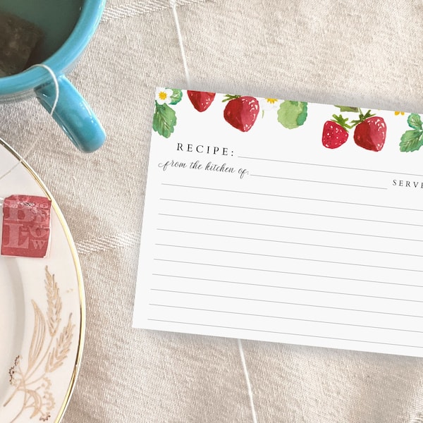 Cute Recipe Cards - Etsy
