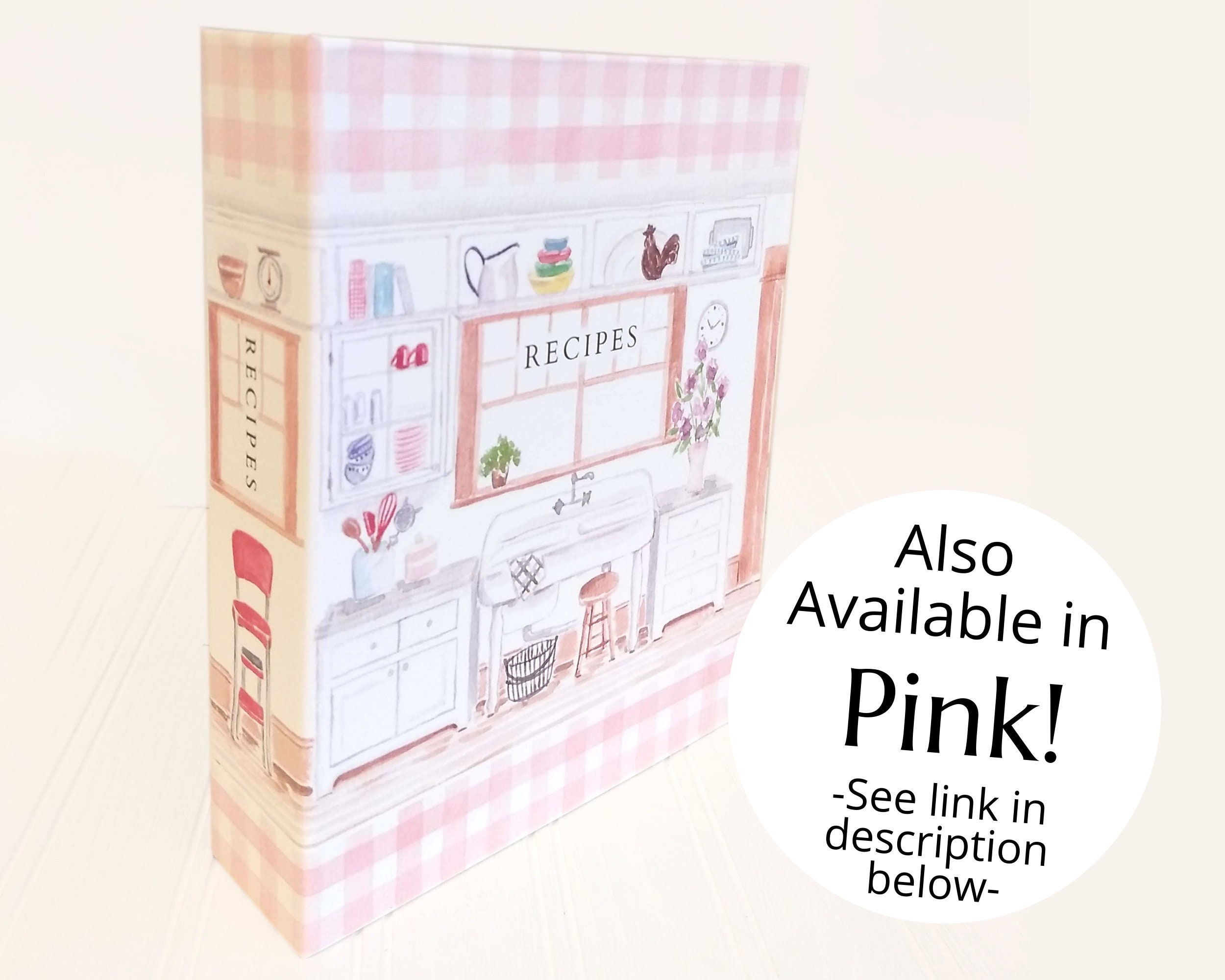 HALF-SIZE Retro Kitchen Recipe Binder Vintage Kitchen 3-ring | Etsy