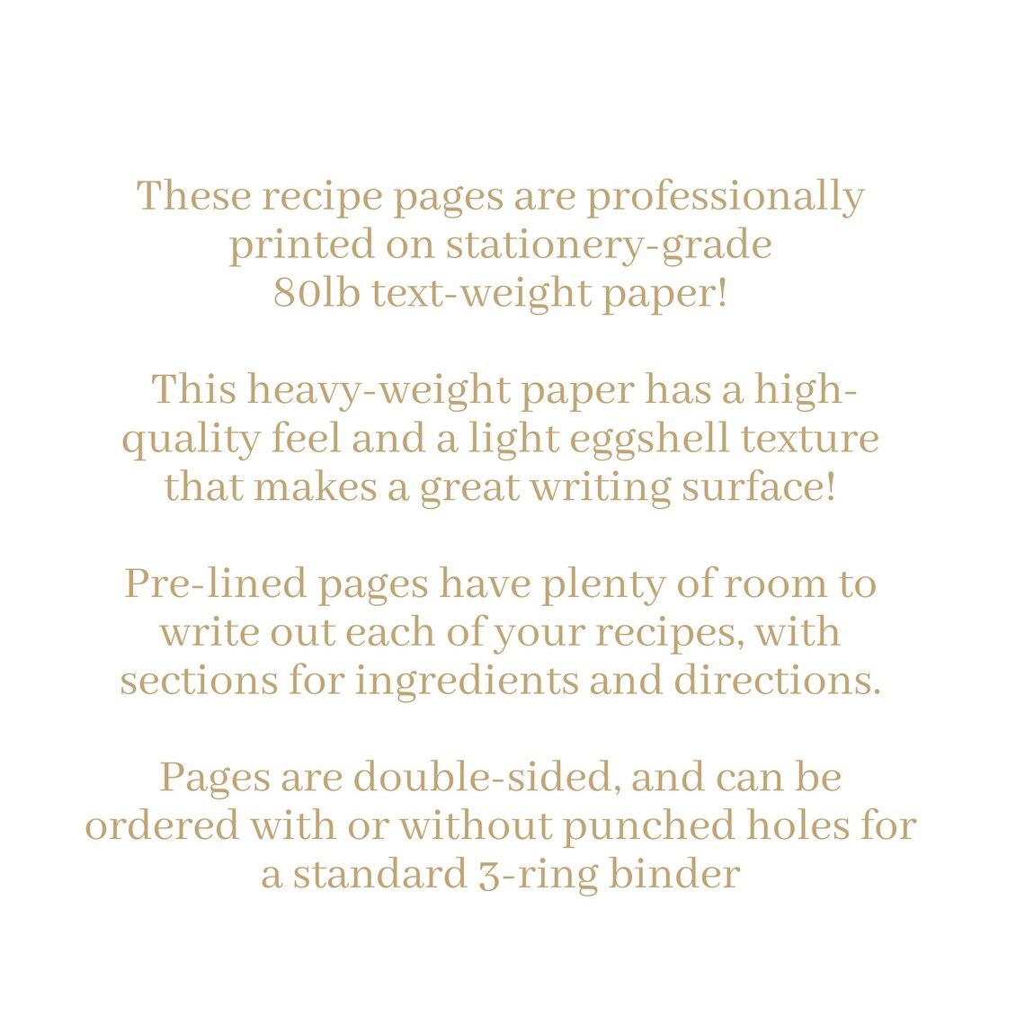 Recipe Binder Filler Paper - Watercolor Blueberry Recipe Binder Pages ...