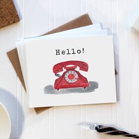 Rotary Phone Birthday Card - Etsy