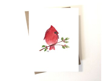 Watercolor Bird Note Cards Set - Etsy