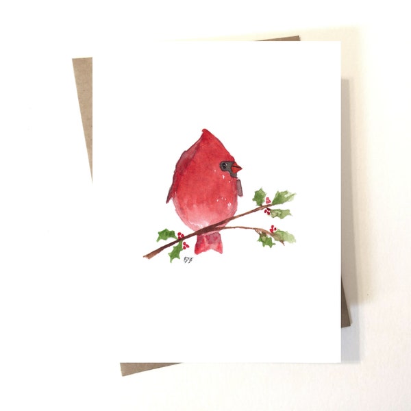 Cardinal Watercolor - Etsy