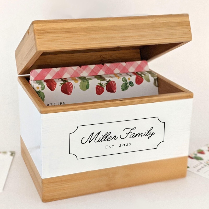 Modern Kitchen Recipe Box - Etsy