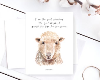 Sheep Lamb Note Cards Set of 10 With Matching Envelopes - Etsy