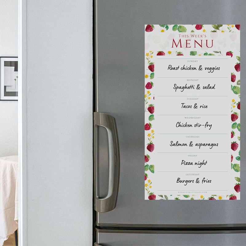 Magnetic Menu Board - Etsy