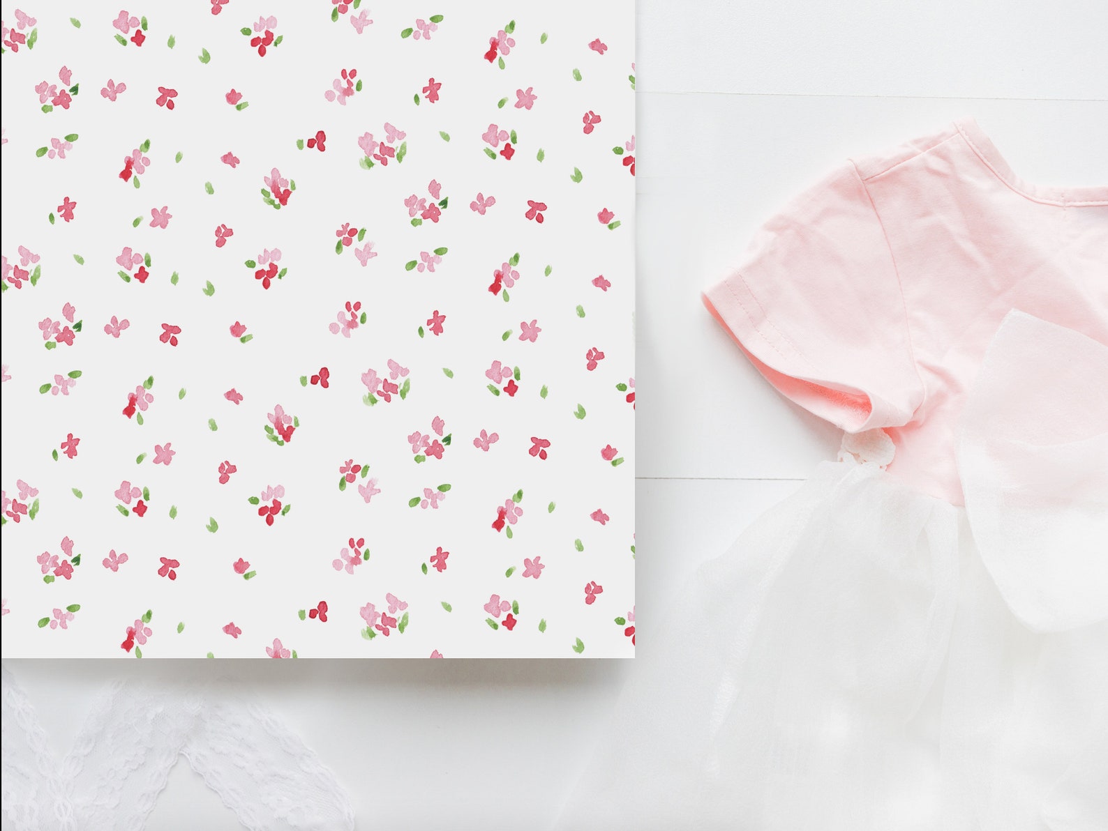Pink Floral Wrapping Paper - Etsy
