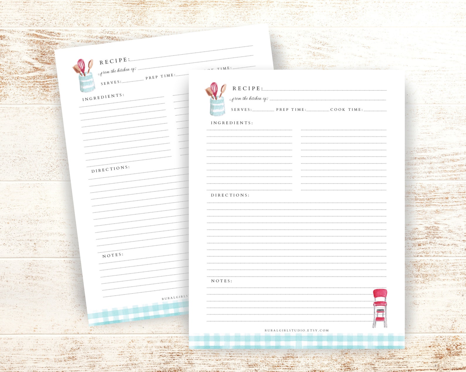 Editable Recipe Template-plain Font, Printable Recipe Template, Recipe ...