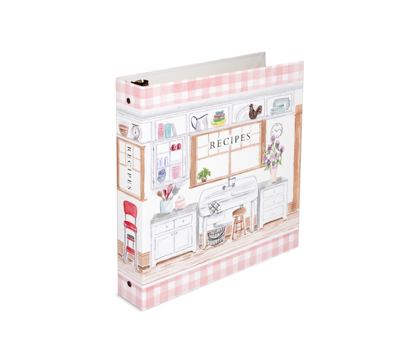 Customizable Retro Kitchen Recipe Binder Vintage Kitchen | Etsy