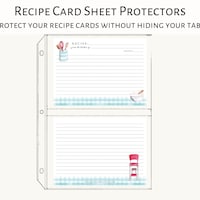 Recipe Card Template, Editable, Printable & Floral - Etsy