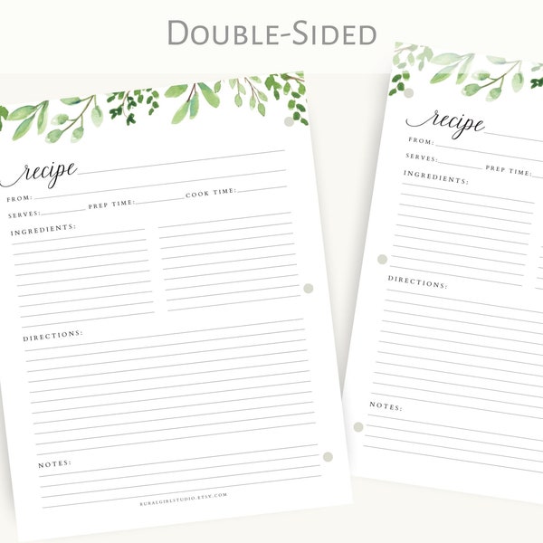 Recipe Binder - Etsy