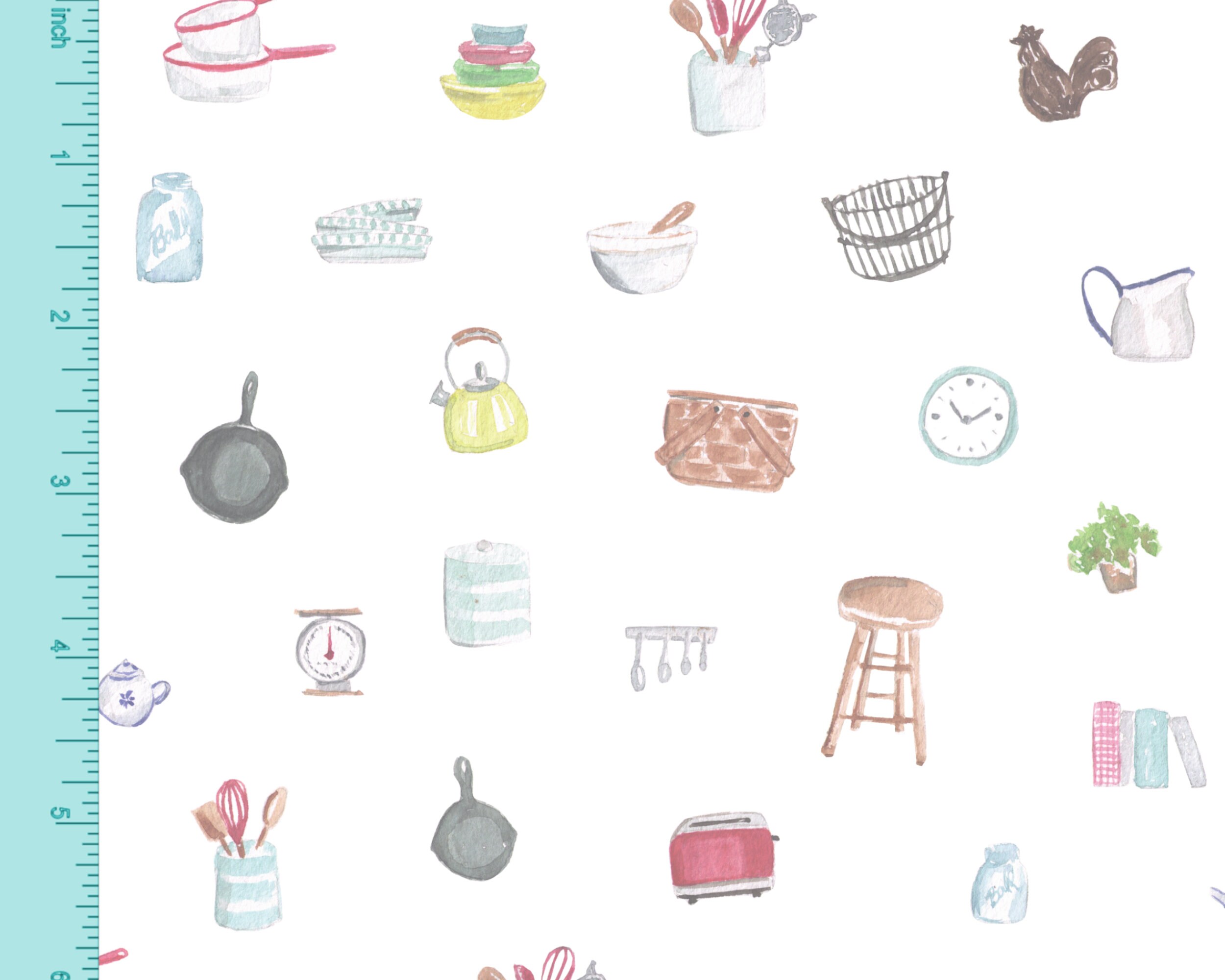 Retro Kitchen Wrapping Paper Recipe Binder Wrapping Paper | Etsy