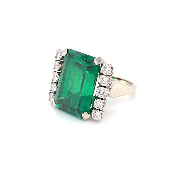 Faux Diamond Ring - Etsy