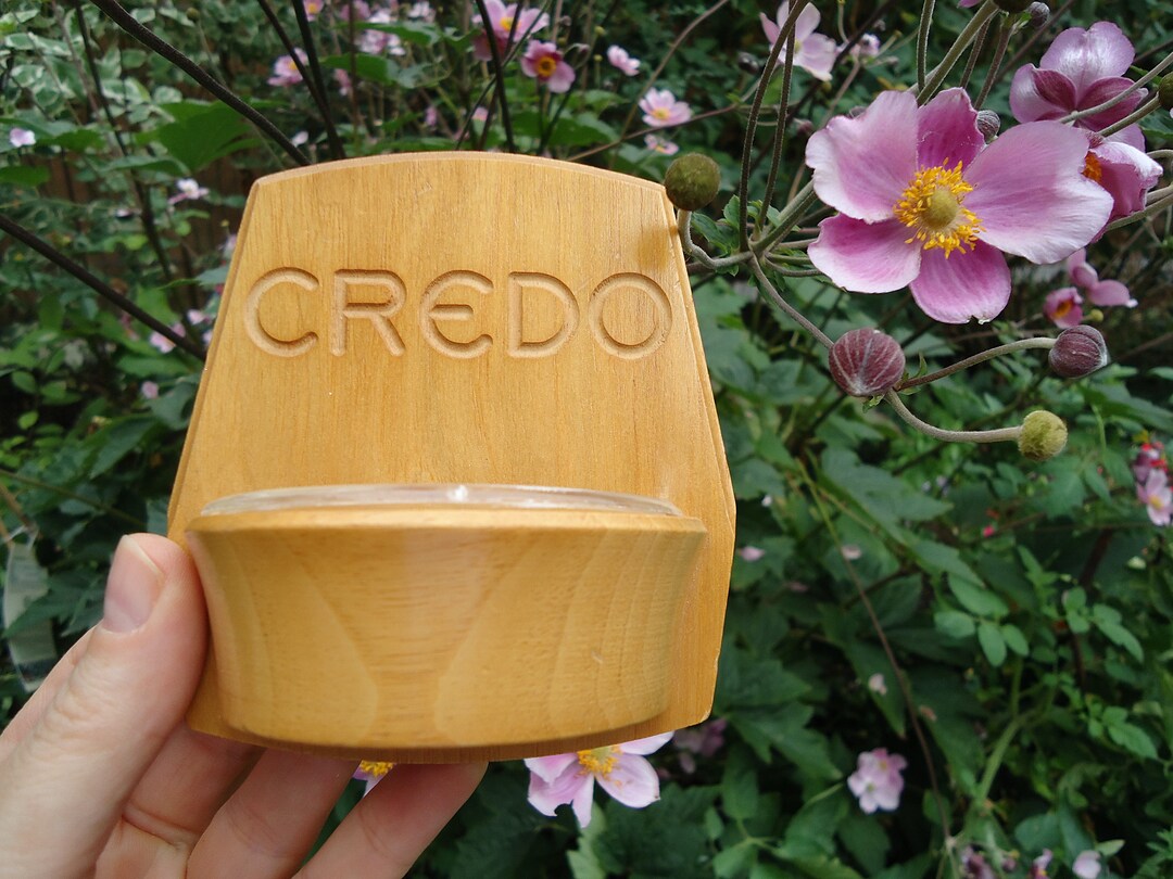 Simple Vintage Wooden Holy Water Font Stoup With CREDO, Religious ...