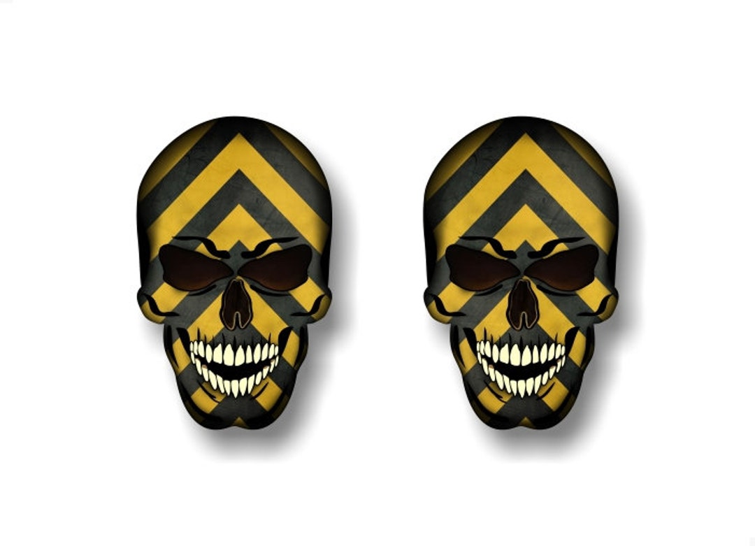 WARNING Forbidden Skull Series Decals Warning Caution Sign Vinyl ...
