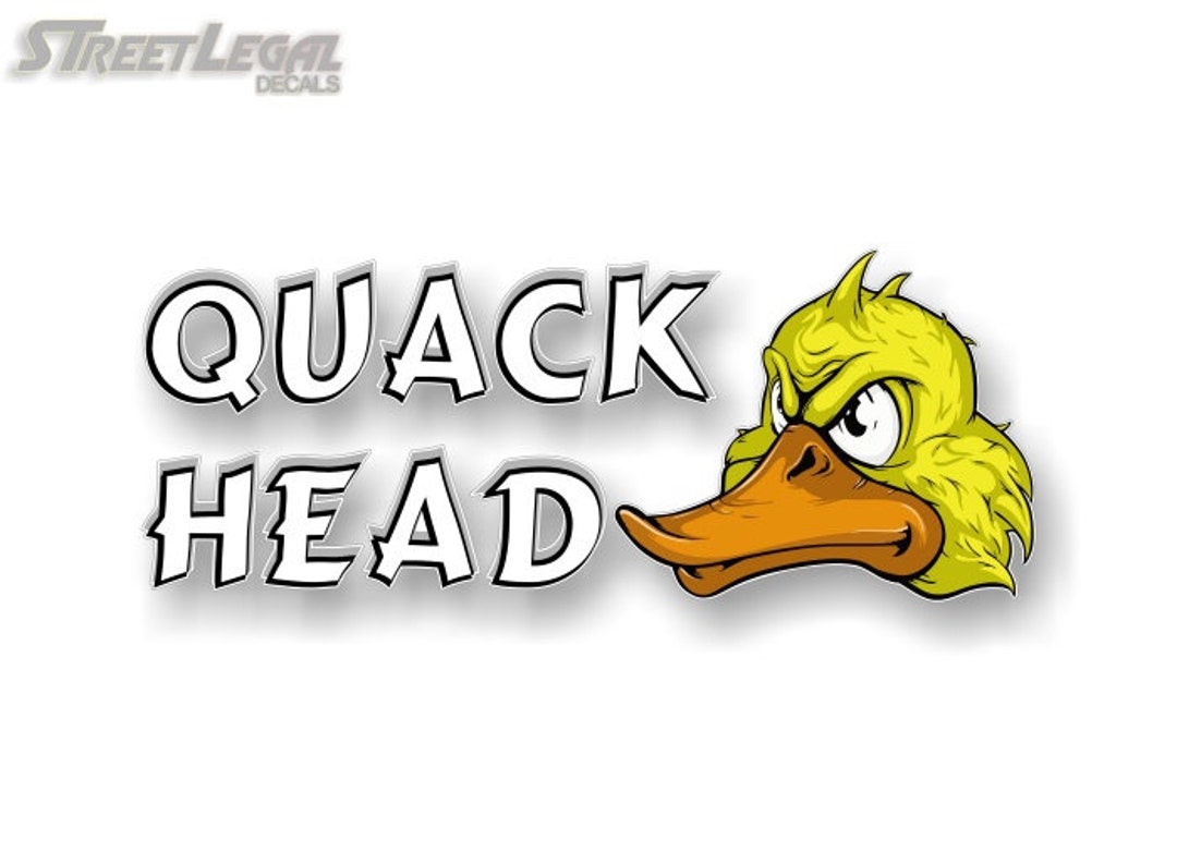 QUACK HEAD 9 Hunting Vinyl Decal Duck Goose Geese Hunter Rifle Storage ...