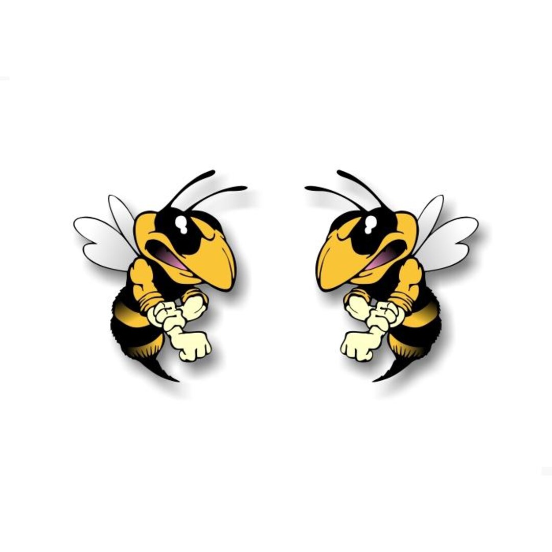2 SCRAPPY Bee 5" Vinyl Decals 4x4 Truck Snowmobile Sled Enclosed Toy ...
