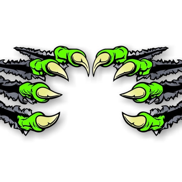 Monster Claw Decal - Etsy