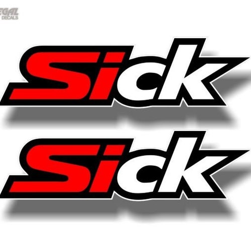 2 SICK Racing Vinyl Graphic 9'' Decals Car Civic SI - Etsy