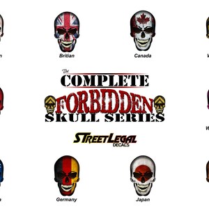 ZOMBIE Forbidden Skull Series Decals Zombie Exposed Brains Halloween ...