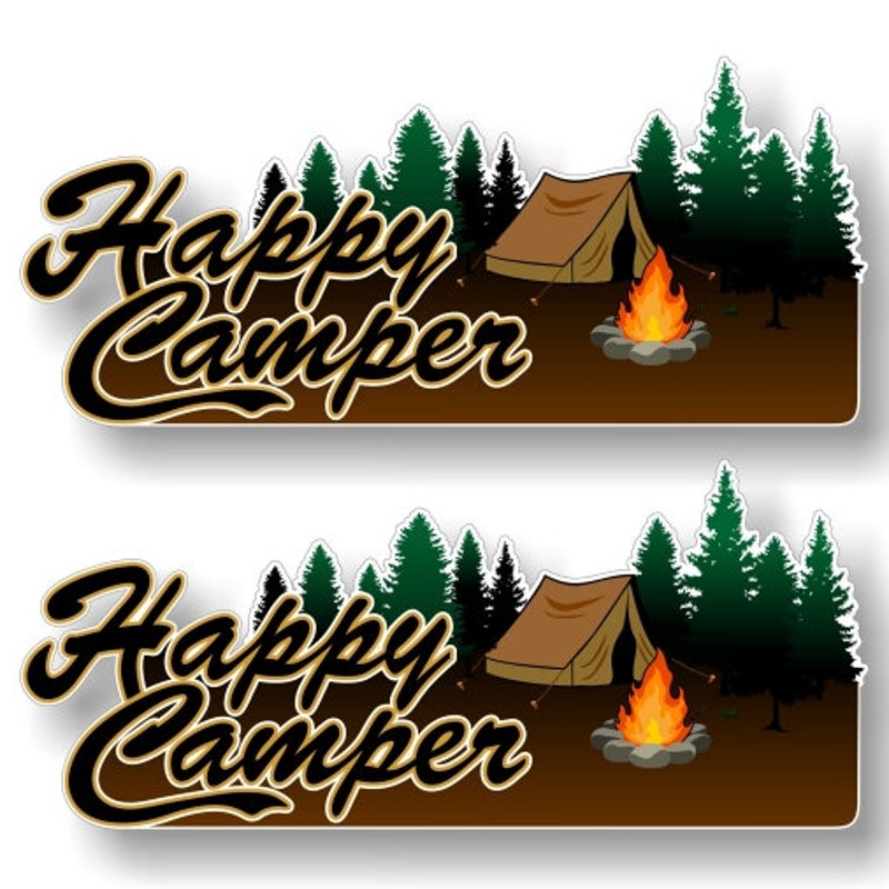 Happy Camper Decal - Etsy