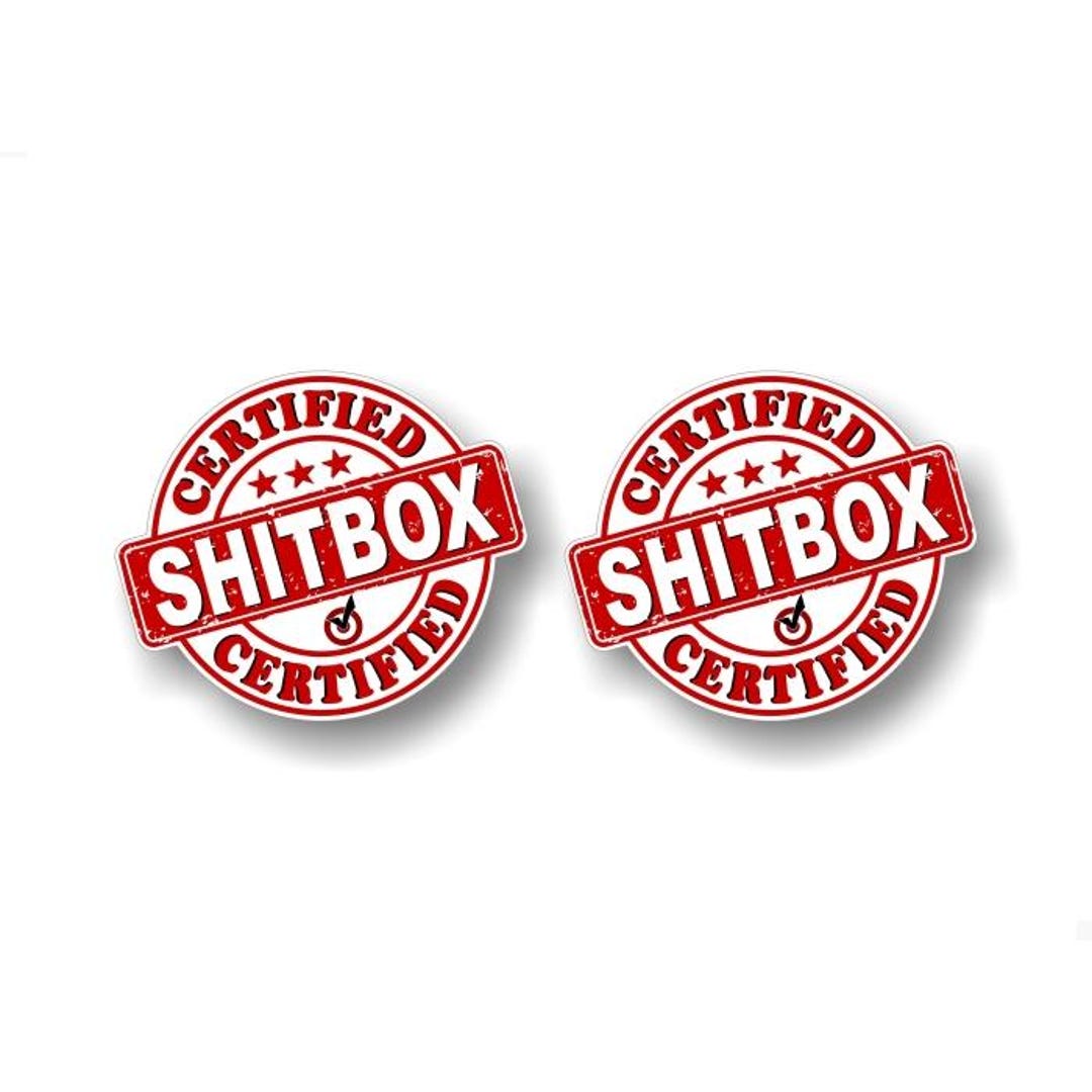 2 Certified SHITBOX 5" Vinyl Decals 4x4 off Road Hunting Accessories ...