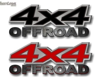 4x4 off Road 4WD Sticker Pack of 2 for Car - Etsy