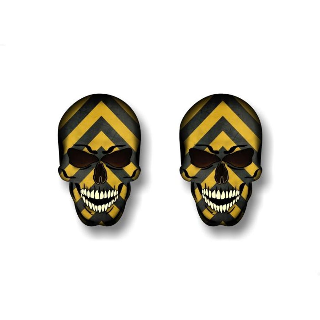 WARNING Forbidden Skull Series Decals Warning Caution Sign Vinyl ...