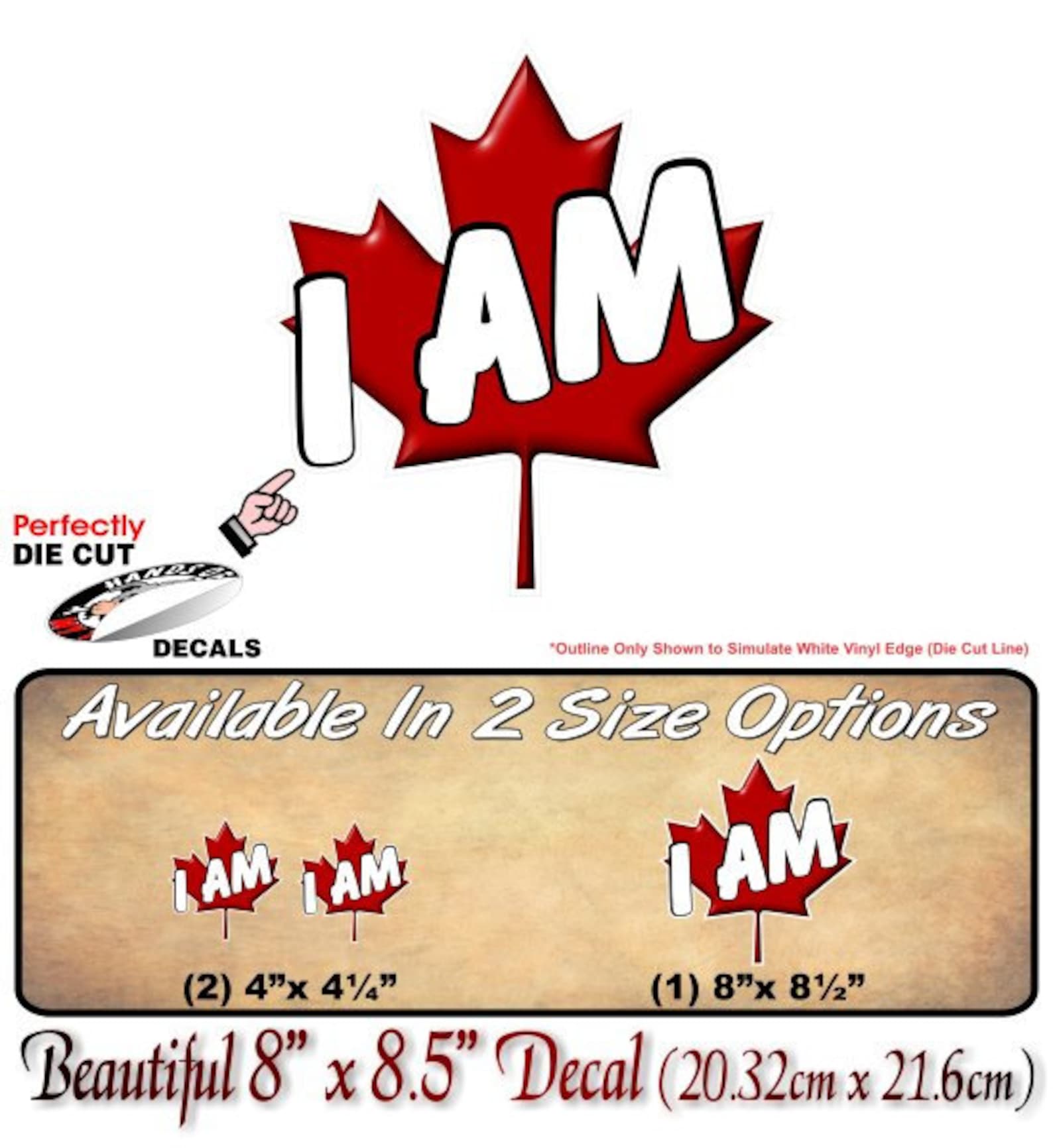 I AM Canadian Canada Decal Stickers Travel Luggage Maple Leaf - Etsy