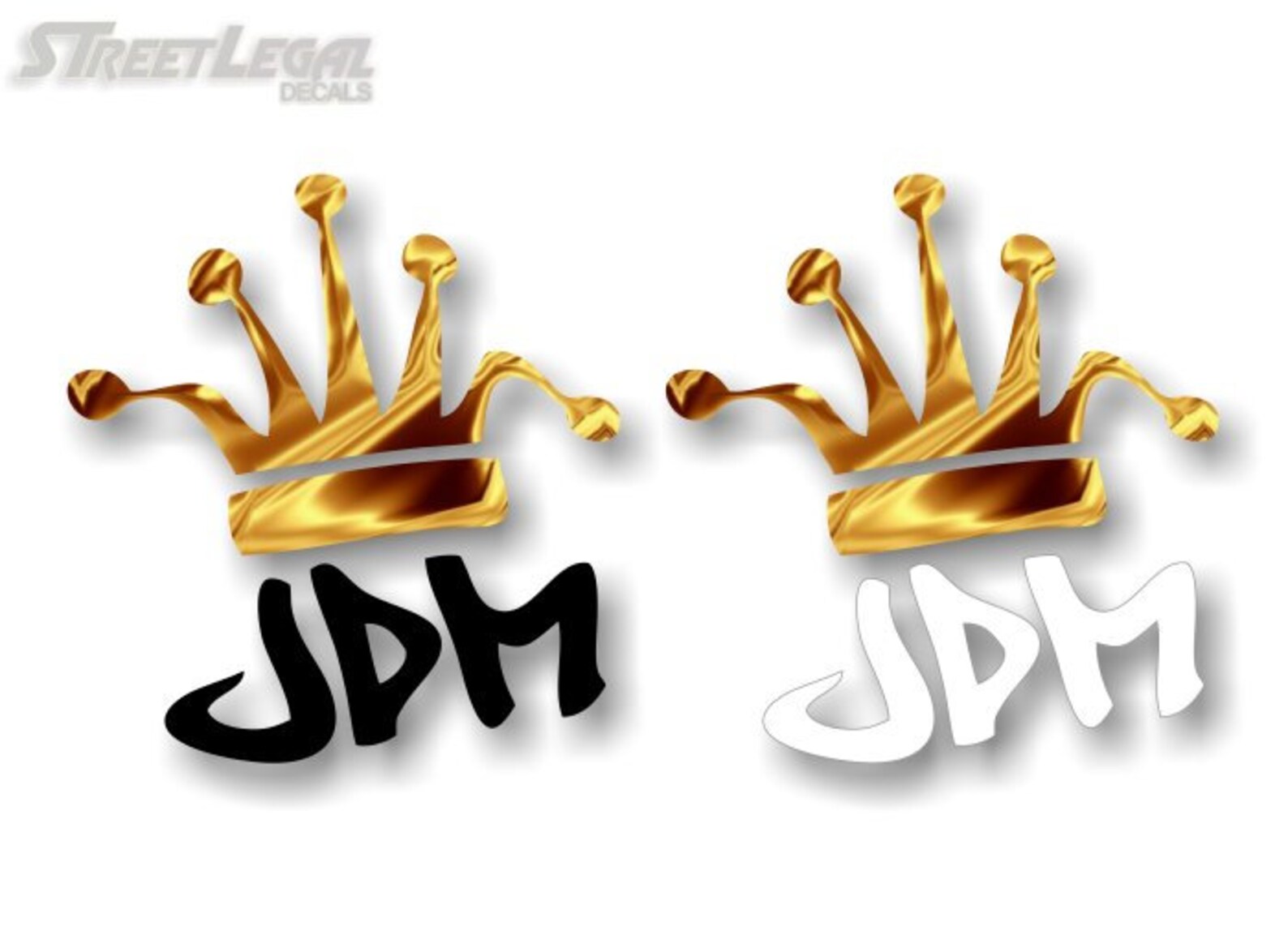 2 JDM Joker Crown 5.5 WHITE or BLACK Lettering Vinyl - Etsy