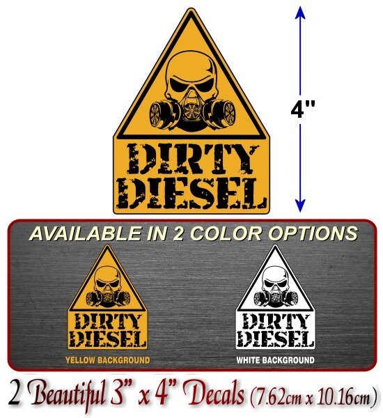 Precaución Calcomanía diesel sucia Motor de camión diesel Eco - Etsy México