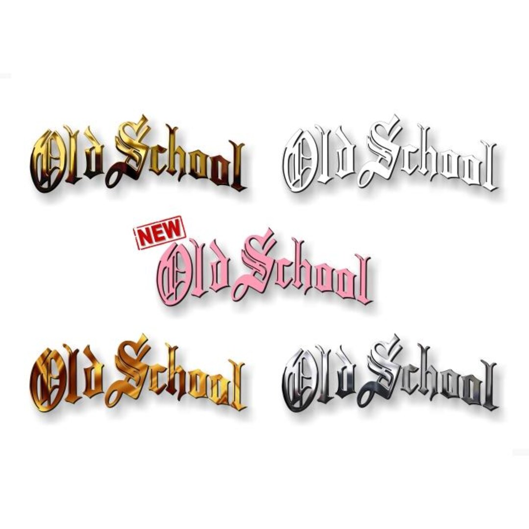 2 OLD SCHOOL Vinyl 6'' Decals Retro Rockabilly Classic JDM Funny Car ...