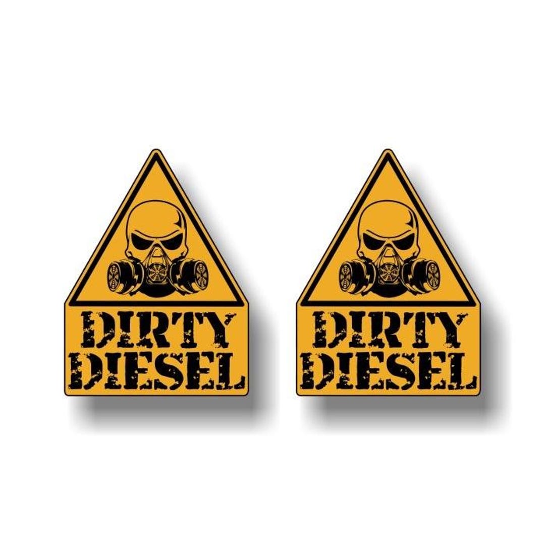 Caution Dirty Diesel Decals Diesel Truck Car Excavator Semi Engine Eco ...