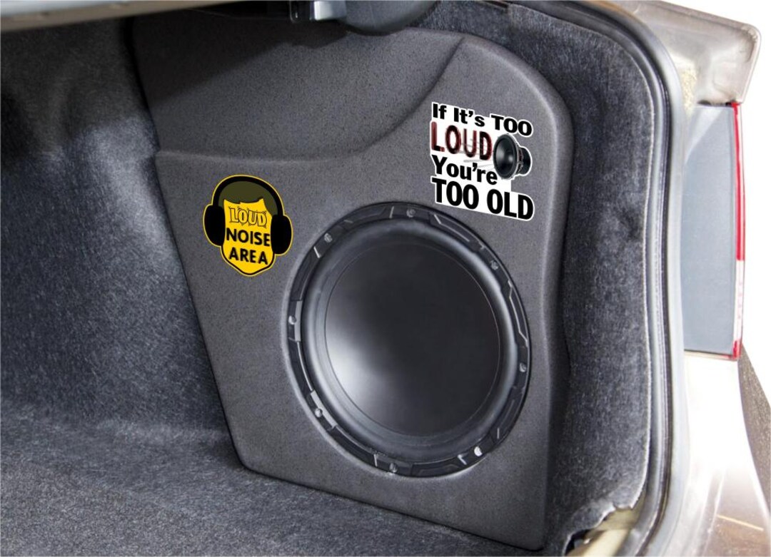 3 Decal Set- 2 If It's Too LOUD You're Too Old 4'' Vinyl Decals and 1 ...